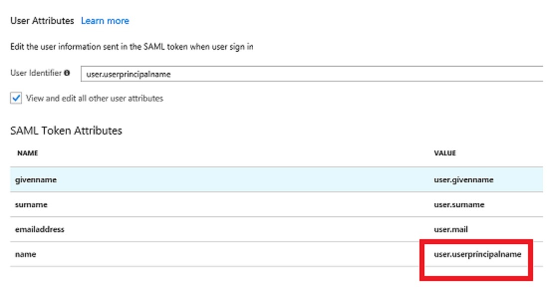 Saml 20 Single Sign On Custom App User Attributes Microsoft Community Hub
